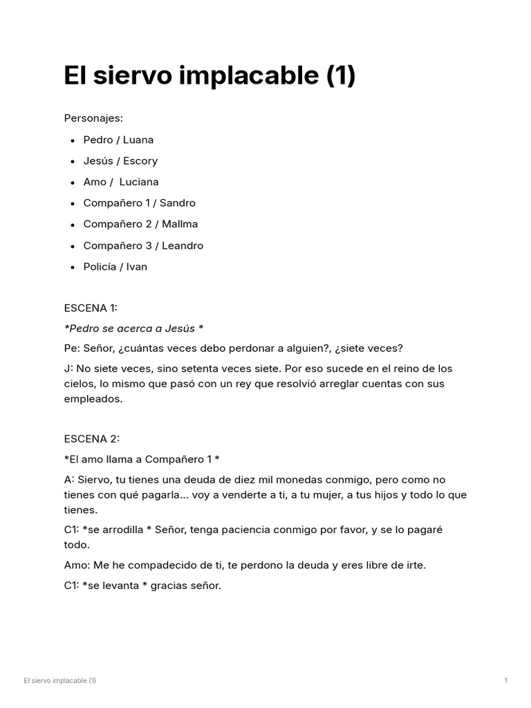 El Siervo Implacable | PDF