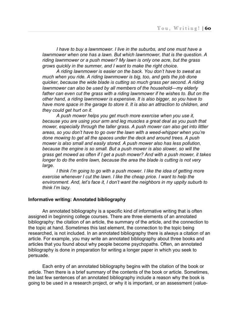 Annotated Bibliography Model | PDF