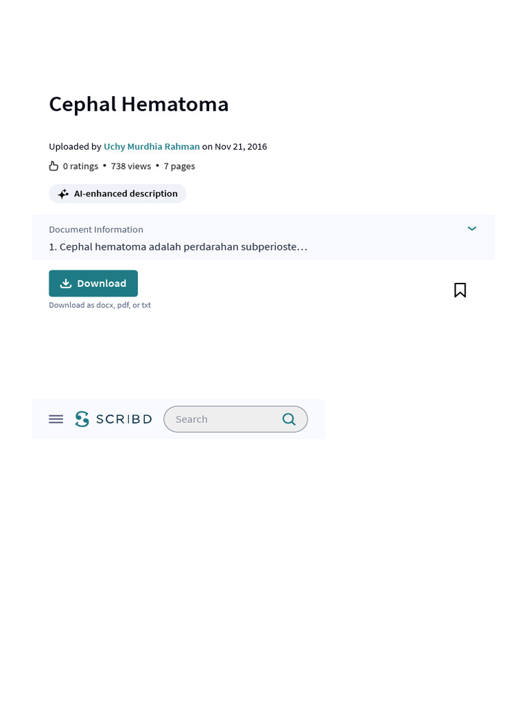 Cephal Hematoma - PDF 2 | PDF