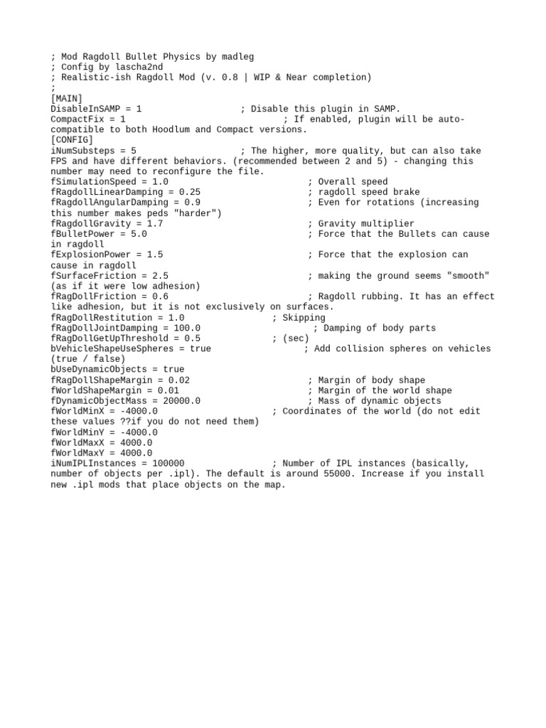 Ragdoll Physics Pdf