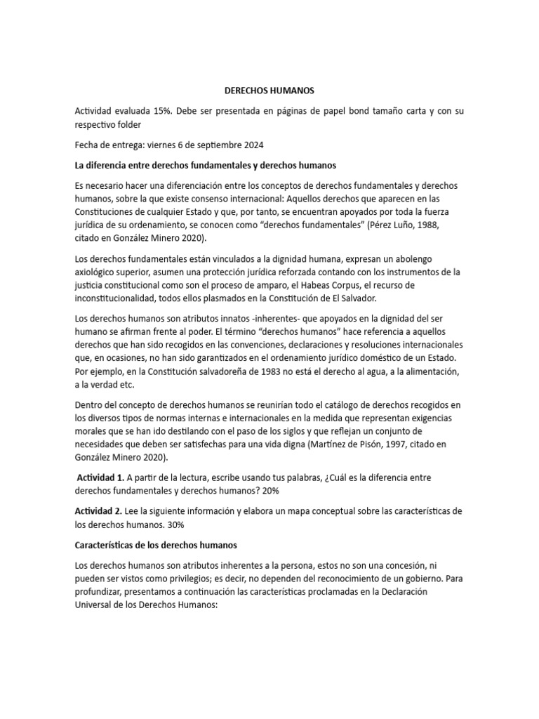 Derechos Humanos Activida Evaluada-2 | PDF