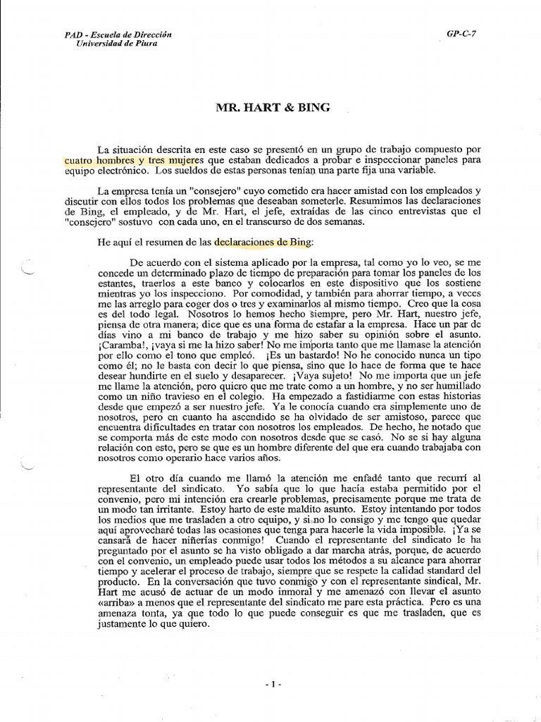 Caso 2 Hart and Bing | PDF