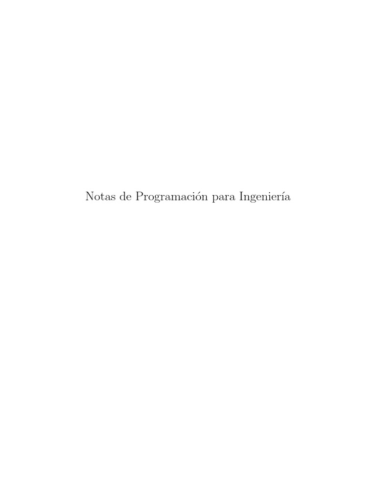 Notas de programación | PDF