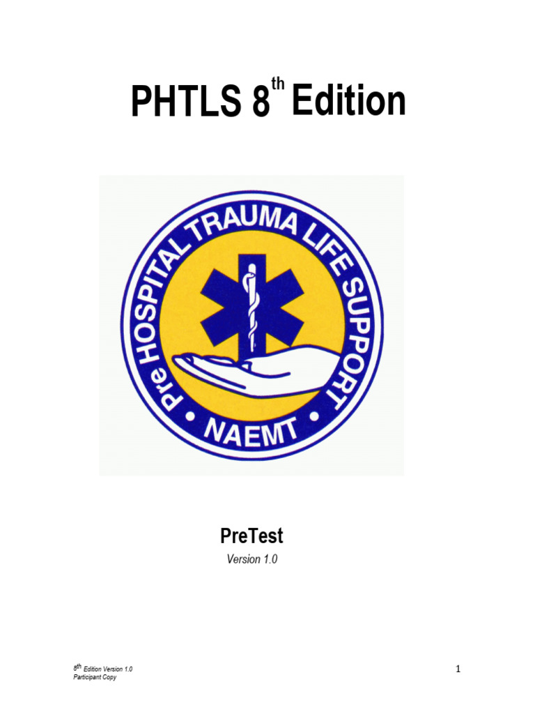 PHTLS Pre Test 8va Spanish | PDF