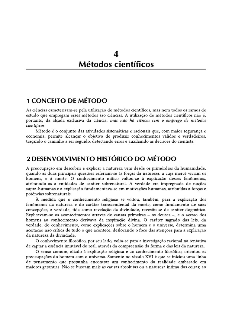 Lakatos+e+Marconi,+2017+ +Métodos+Científicos+ (Cap.4) | PDF