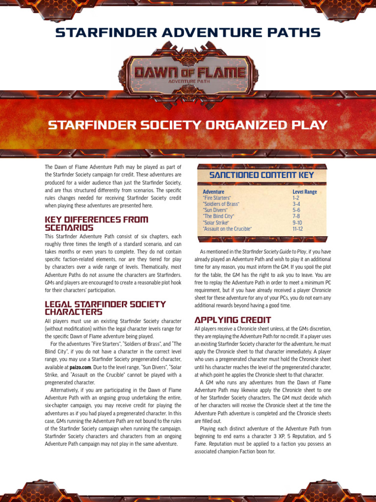 SFS-Dawn of Flame | PDF