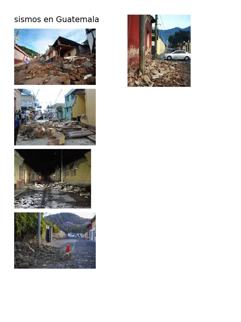 Sismos en Guatemala | PDF