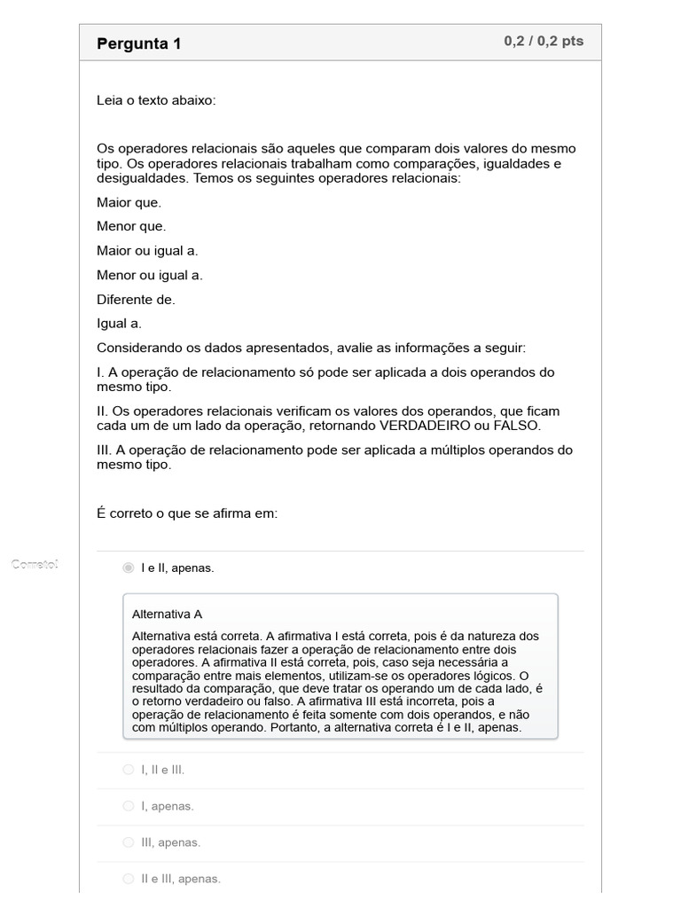 Alex Atividade Objetiva 2 Algoritmos E Lógica De Programação Pdf