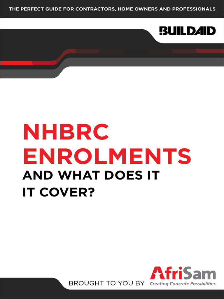 NHBRC Enrolments and What Does It Cover | PDF