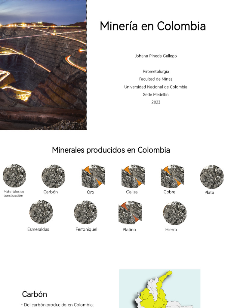 Minería en Colombia | PDF | Minería | Tecnología
