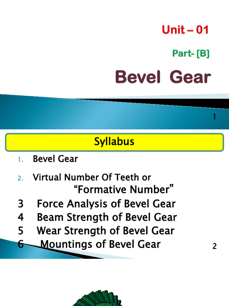 Bevel Gear | PDF