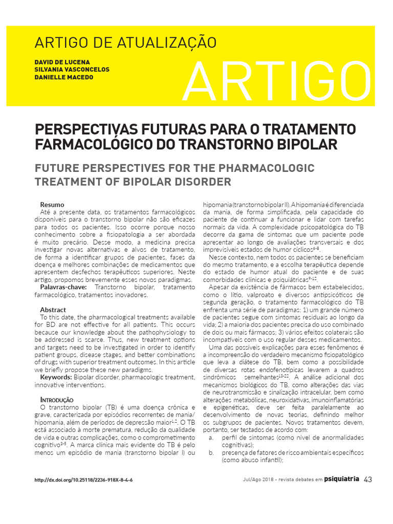 Perspectivas Futuras Bipolar | PDF