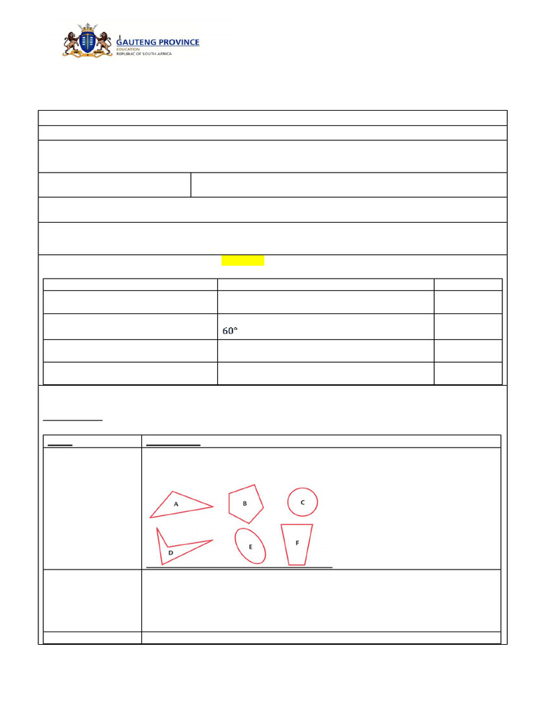 Grade 8 Geometry of 2D Shapes Lesson All Lessons | PDF | Triangle ...