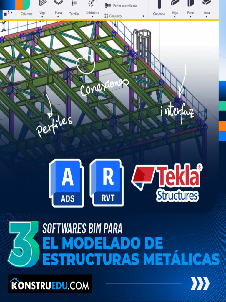 3 Softwares BIMPara El Modelado de Estructuras Metalicas | PDF