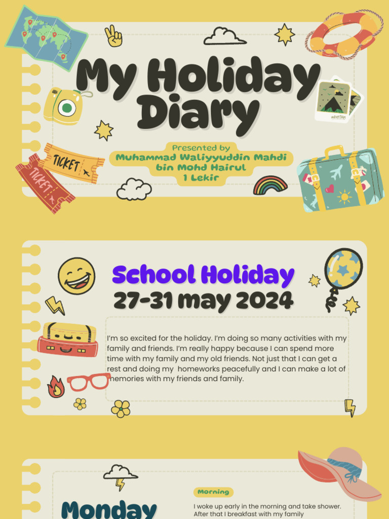 My Holiday Diary | PDF