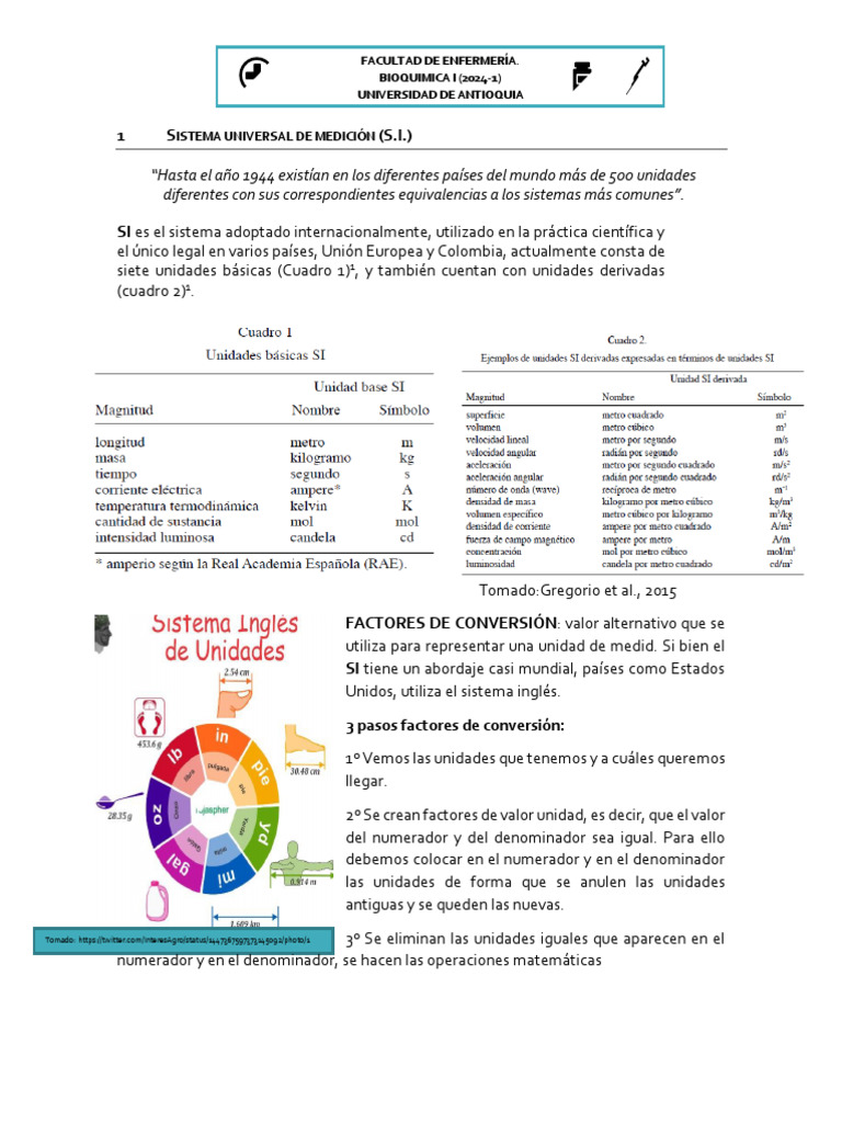 Guia 1 - Bioquimica 1 | PDF | Concentración | Mole (Unidad)