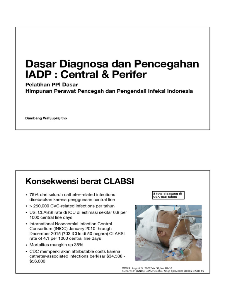 Dasar Diagnosa Dan Pencegahan IADP - Central & Perifer | PDF