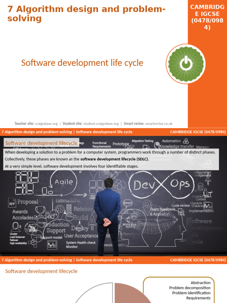 73. CAMBRIDGE IGCSE (0478-0984) 7 Software Development Life Cycle | PDF