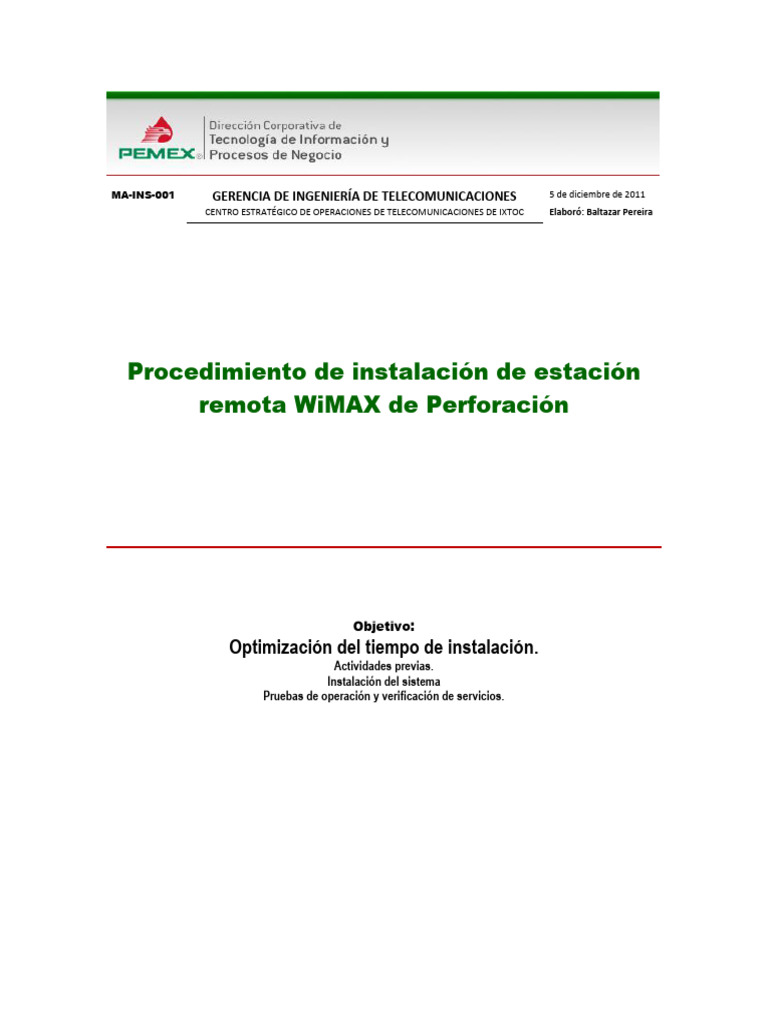 Instalación Remota WiMAX | PDF