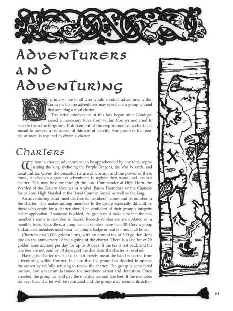 Cormyr Adventuring Ettiquite | PDF