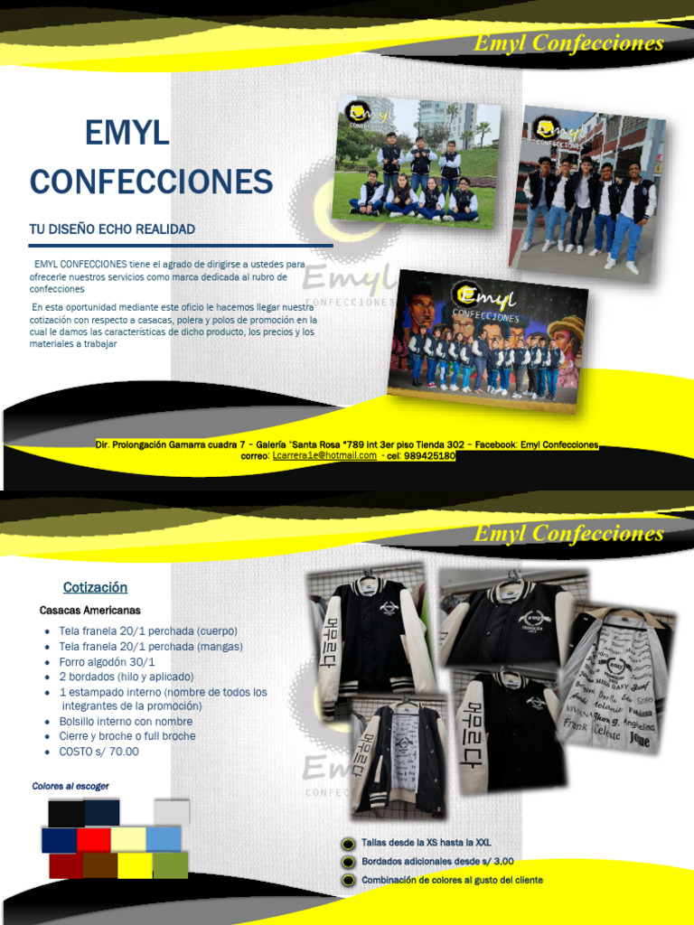 Emyl Confecciones - Catálogo 2024 | PDF