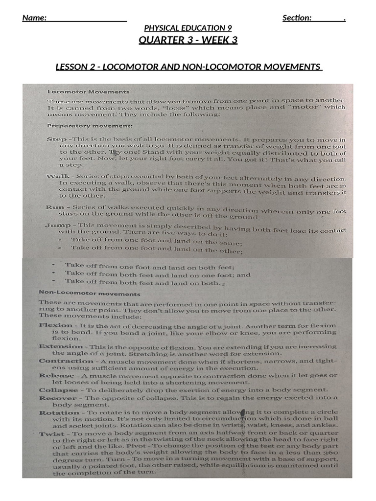 PE9-Q3-work Sheet | PDF