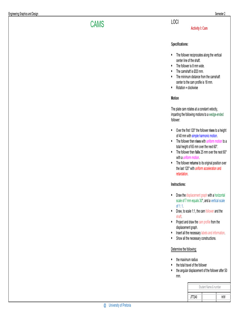 Activity I - Cam | PDF