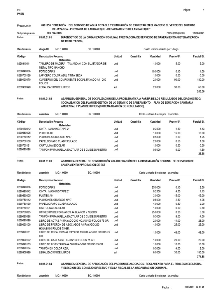 ACU DEL COMPONENTE SOCIAL-el Verde | PDF