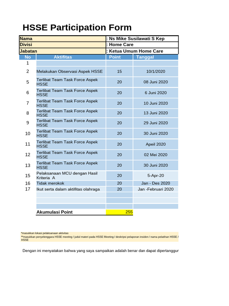 Mike Hsse Periode JAN - JUNI 2021 | PDF