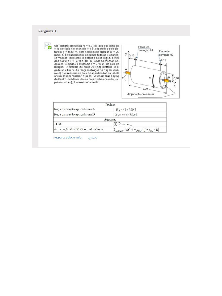 Dinamica Dos Sistemas D92C - 15302 - R - 20241 - Questionário 2 | PDF