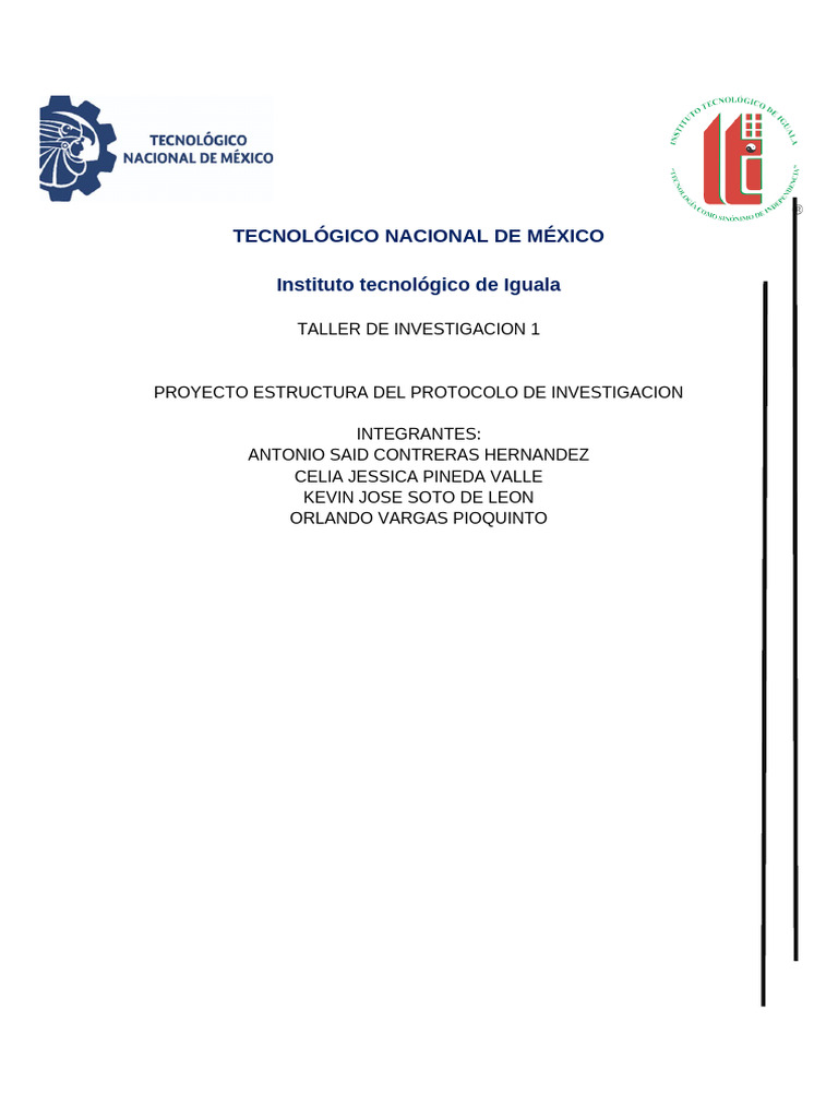 Proyecto PROTOCOLO DE INVESTIGACION | PDF