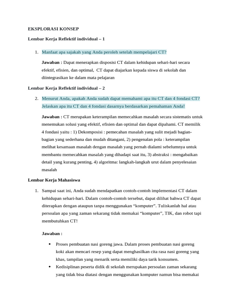 Topik 1 - Eksplorasi Konsep | PDF | Seni