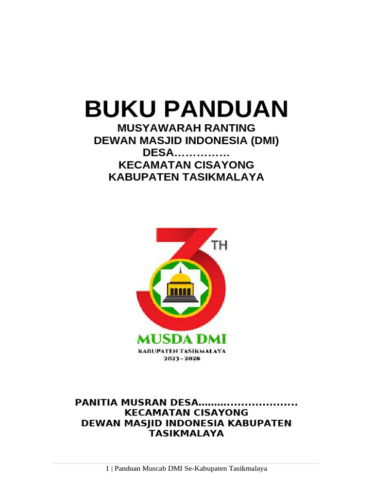 Pedoman Musran DMI Edit | PDF