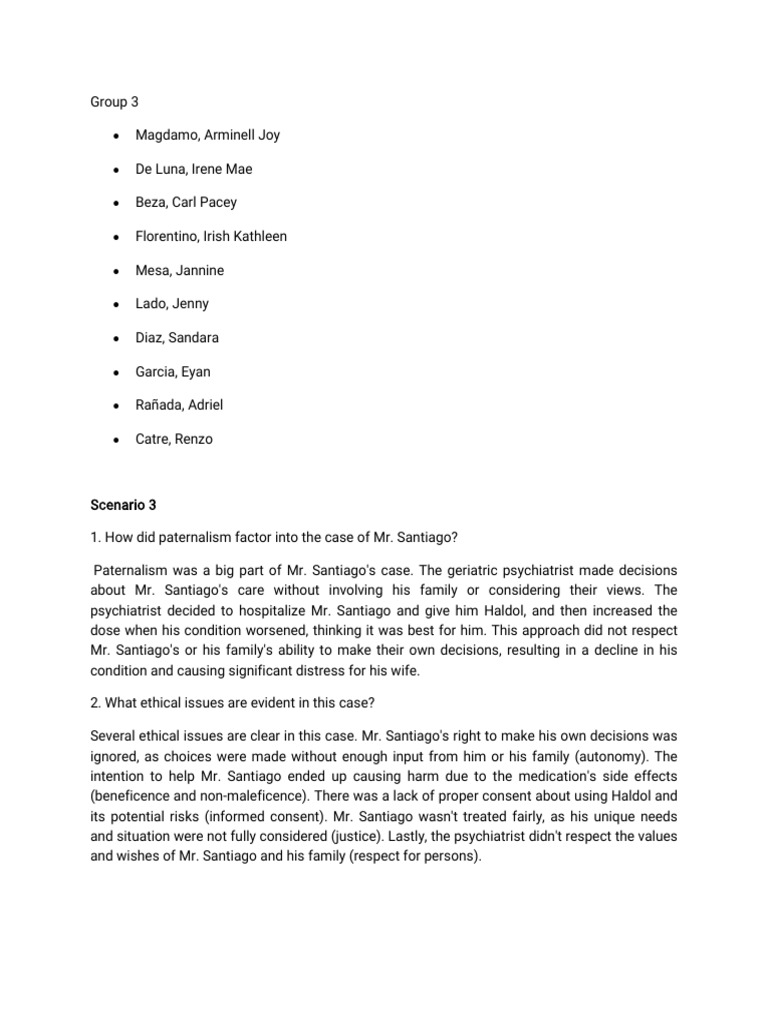 Bioethics Activity | PDF