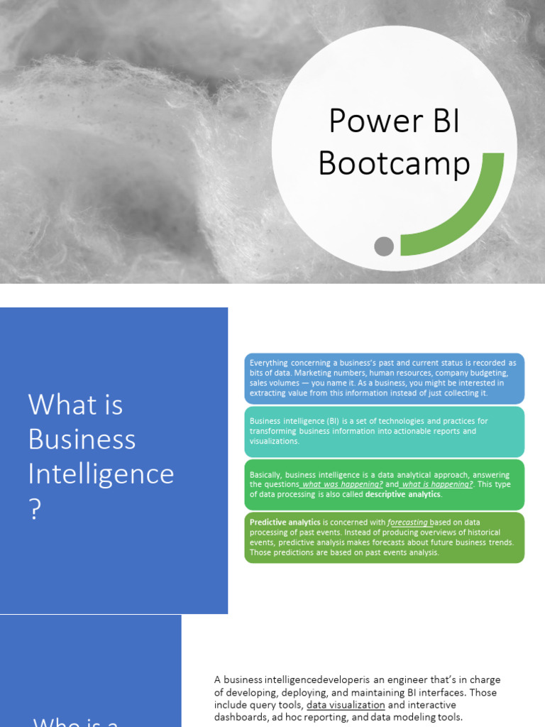 Power BI Course Intro | PDF