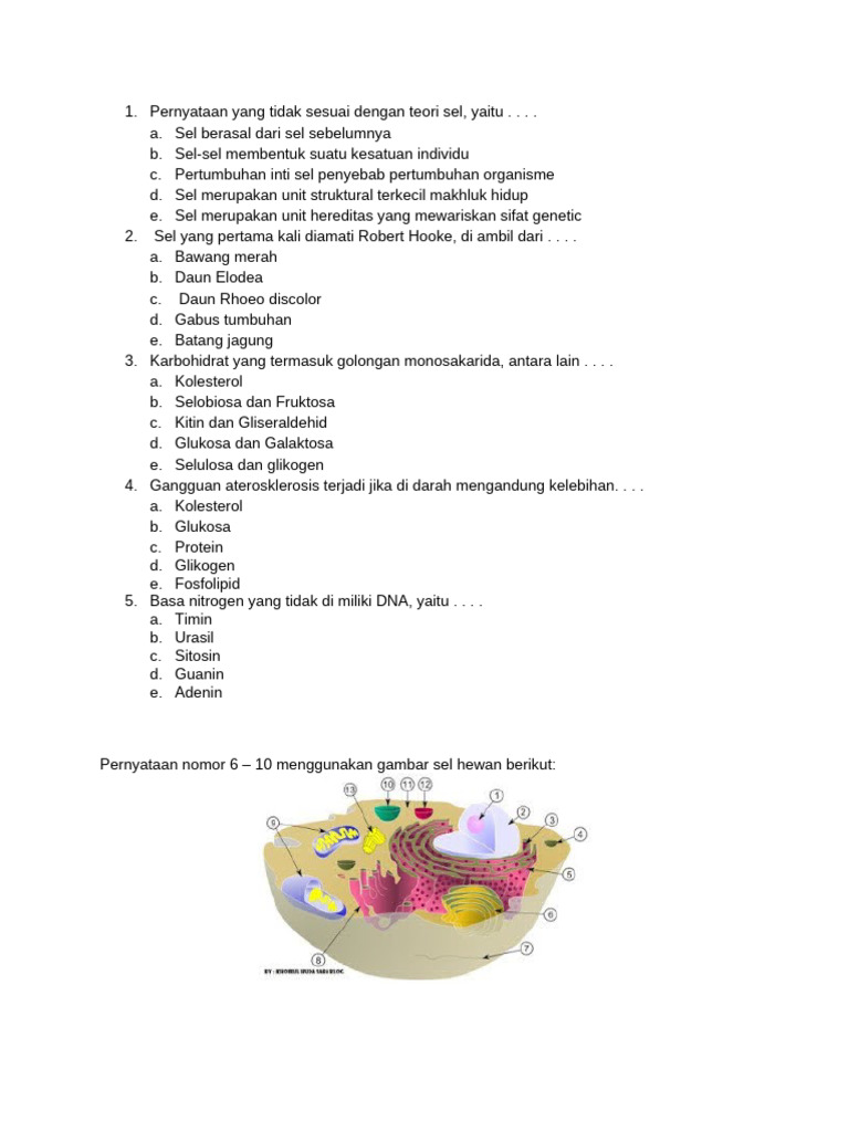 Bio Kls 5 Sem 1 2018 | PDF | Sains & Matematika