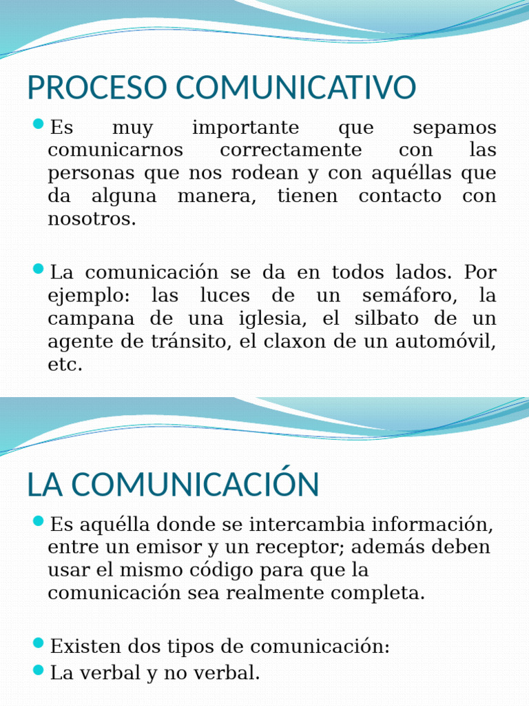 Proceso Comunicativo | PDF
