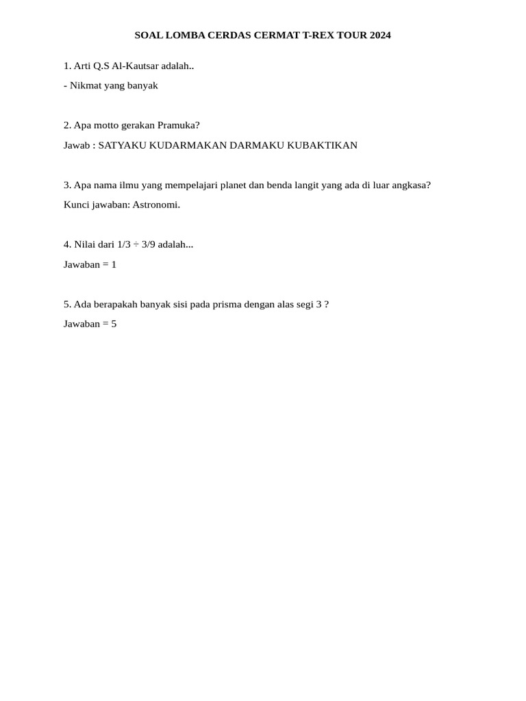 Soal LCC (Amplop 31-36) | PDF