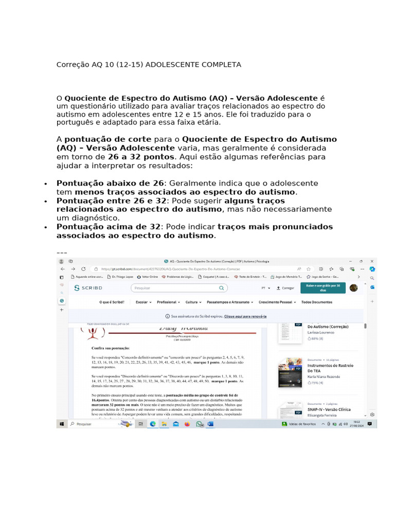 Correção AQ 10 COMPLETA | PDF