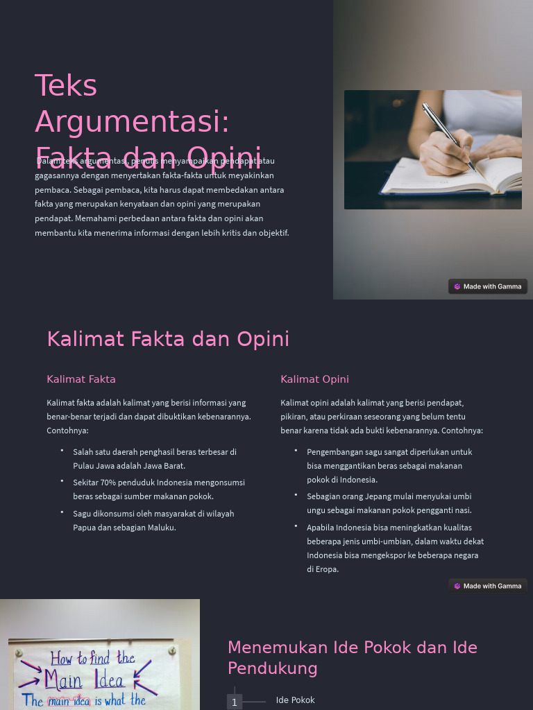 Teks Argumentasi Fakta Dan Opini | PDF
