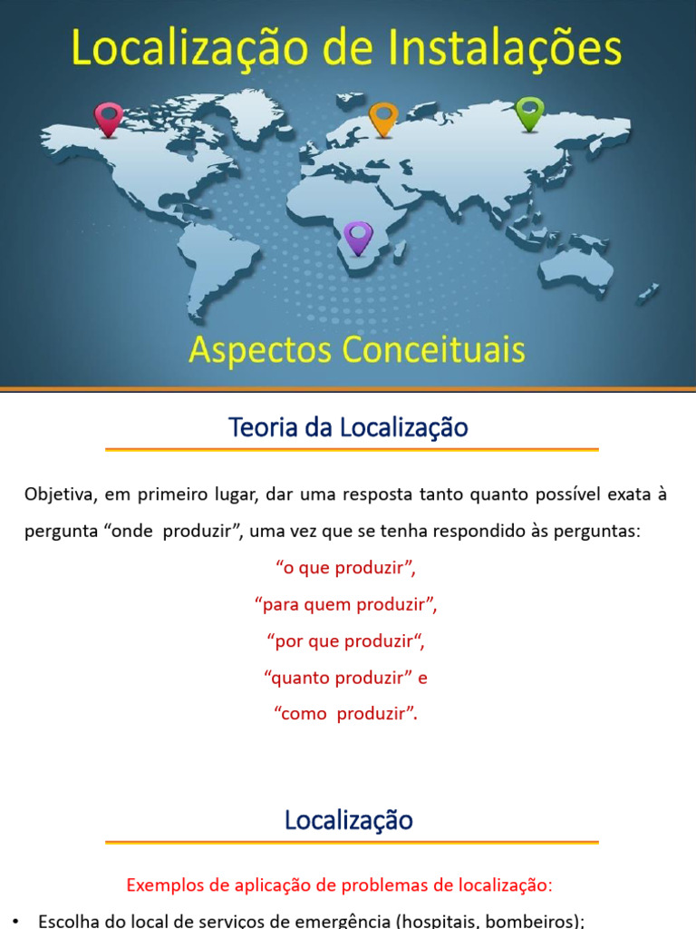 Aula 4 - Localização de Instalações | PDF