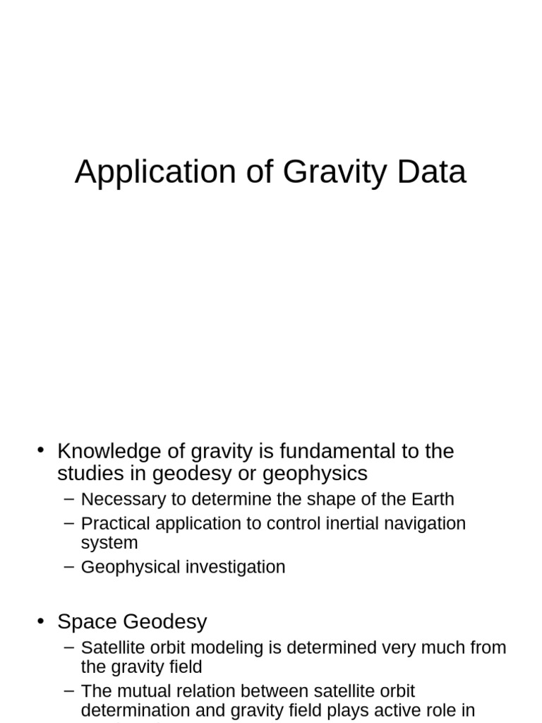 Application of Gravity | PDF