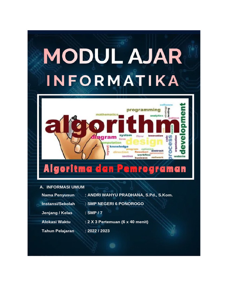 MA Bab 7 Algoritma Dan Pemrograman | PDF MA Bab 7 Algoritma Dan Pemrograman | PDF