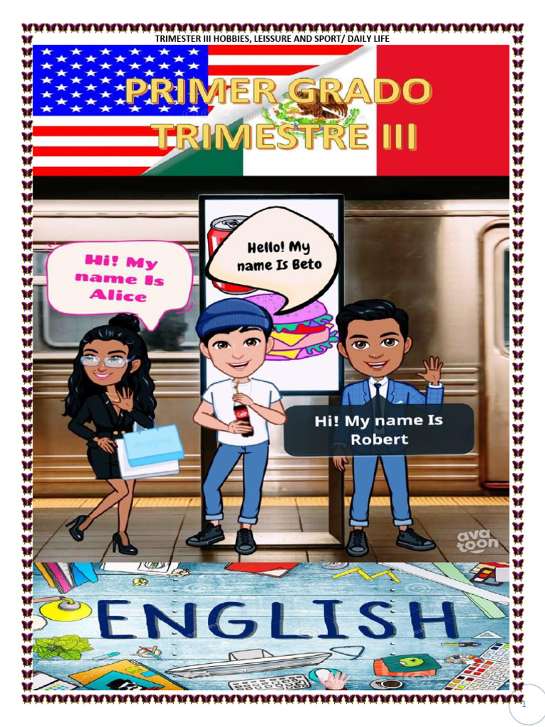 INGLES I TRIMESTRE III (1) | PDF