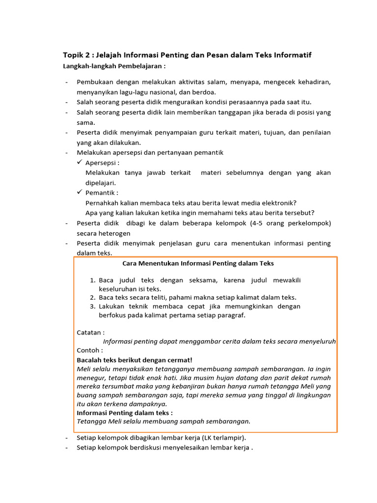 8481 - Langkah Pembelajaran Topik 2 Jelajah Informasi Dan Pesan Pada ...