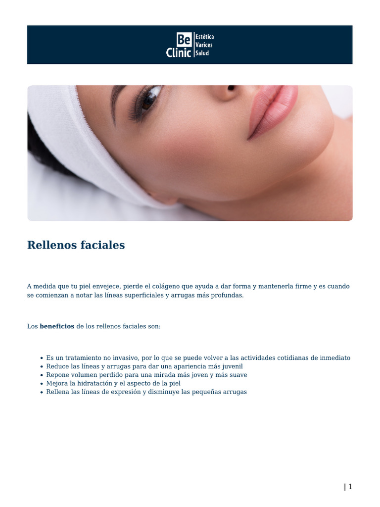 31 Rellenos Faciales (Articulo) Autor Beclinic | PDF