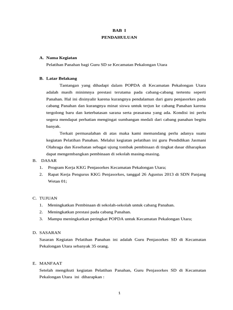 Isi Laporan Panahan | PDF