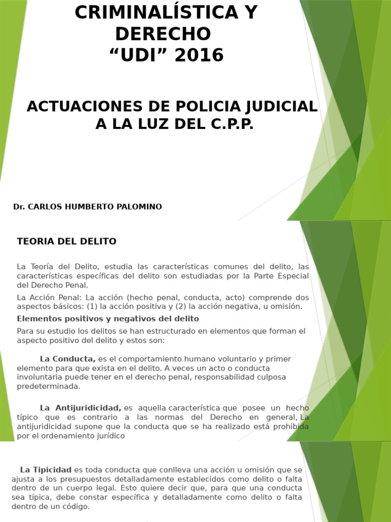 Actuaciones de Policia Judicial A La Luz Del CPP | PDF