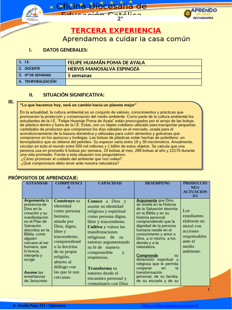 3 EXPERIENCIA DE APRENDIZAJE 2° 2024 (2) | PDF