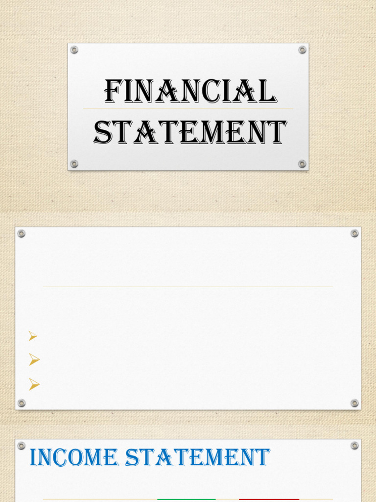 ENTREP-LESSON_FINANCIAL-STATEMENT | PDF